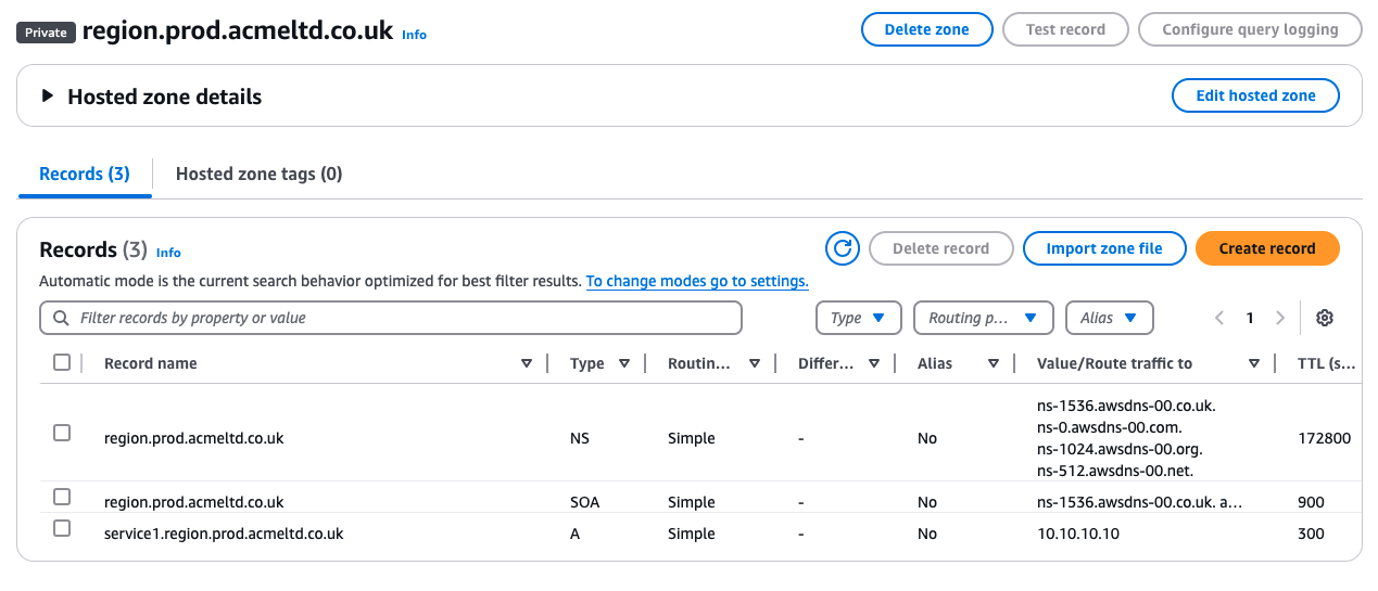 AWS DNS, Route53, CNAME records, and how it is resolved